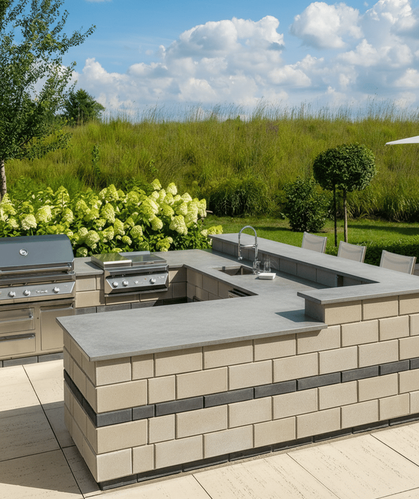 Outdoor Countertops: 11 Ideas For Outdoor Kitchens - Techo-Bloc